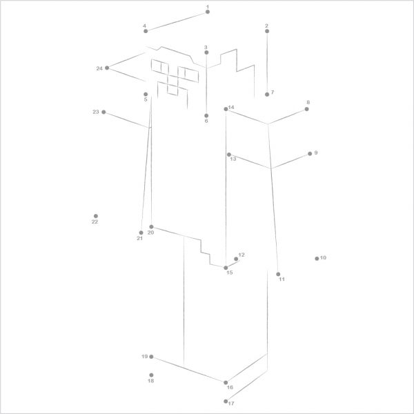 Connect Dots and Colour – Steve From Minecraft - Nanosarte